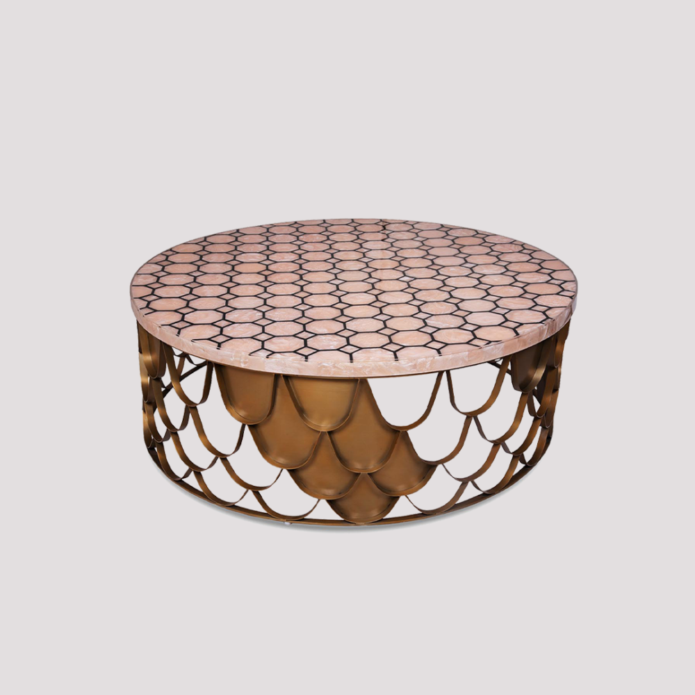 Premium metal and marble center tables - Wings Design