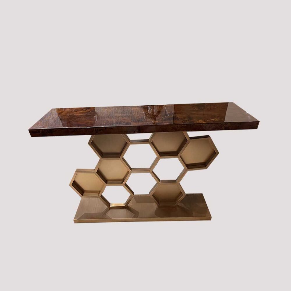 Wings design - Honeycomb designer console table in Delhi