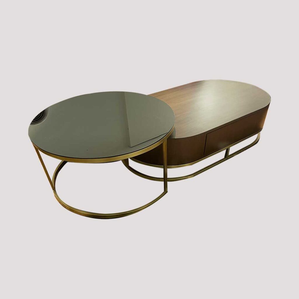 Premium metal and marble center tables - Wings Design